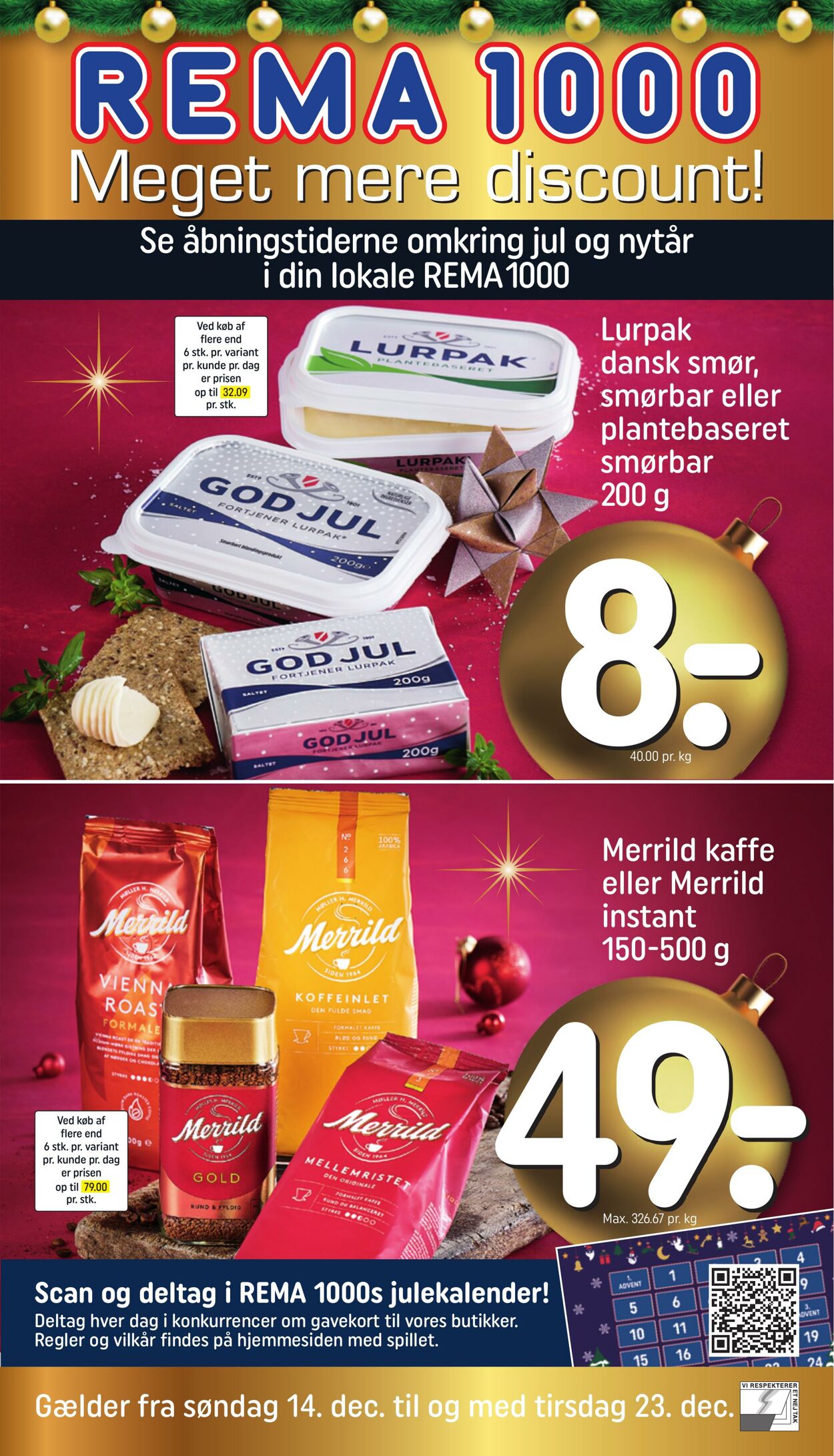 Rema 1000 Tilbudsavis - Gyldig fra 14.12 til 23.12 - Side Nr. 1 ...